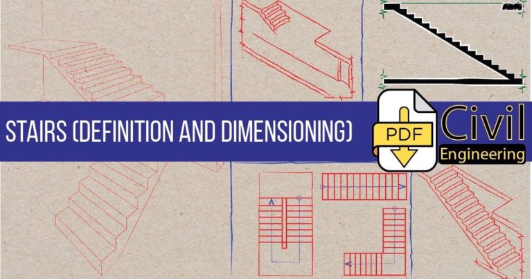 Stairs (definition and dimensioning) - Civil Engineering Library